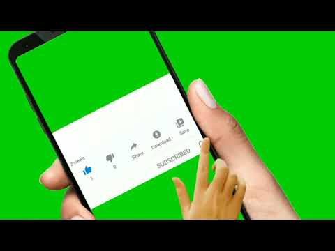 Green Screen Bell Icon Subscribe Button Intro | Free Download Green Screen Video