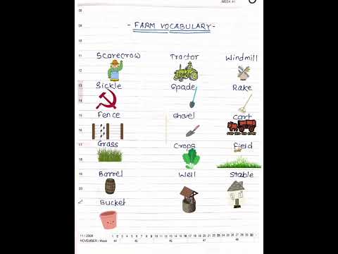 farm vocabulary #englishlanguage #vocabulary #learnenglish #englishvocab