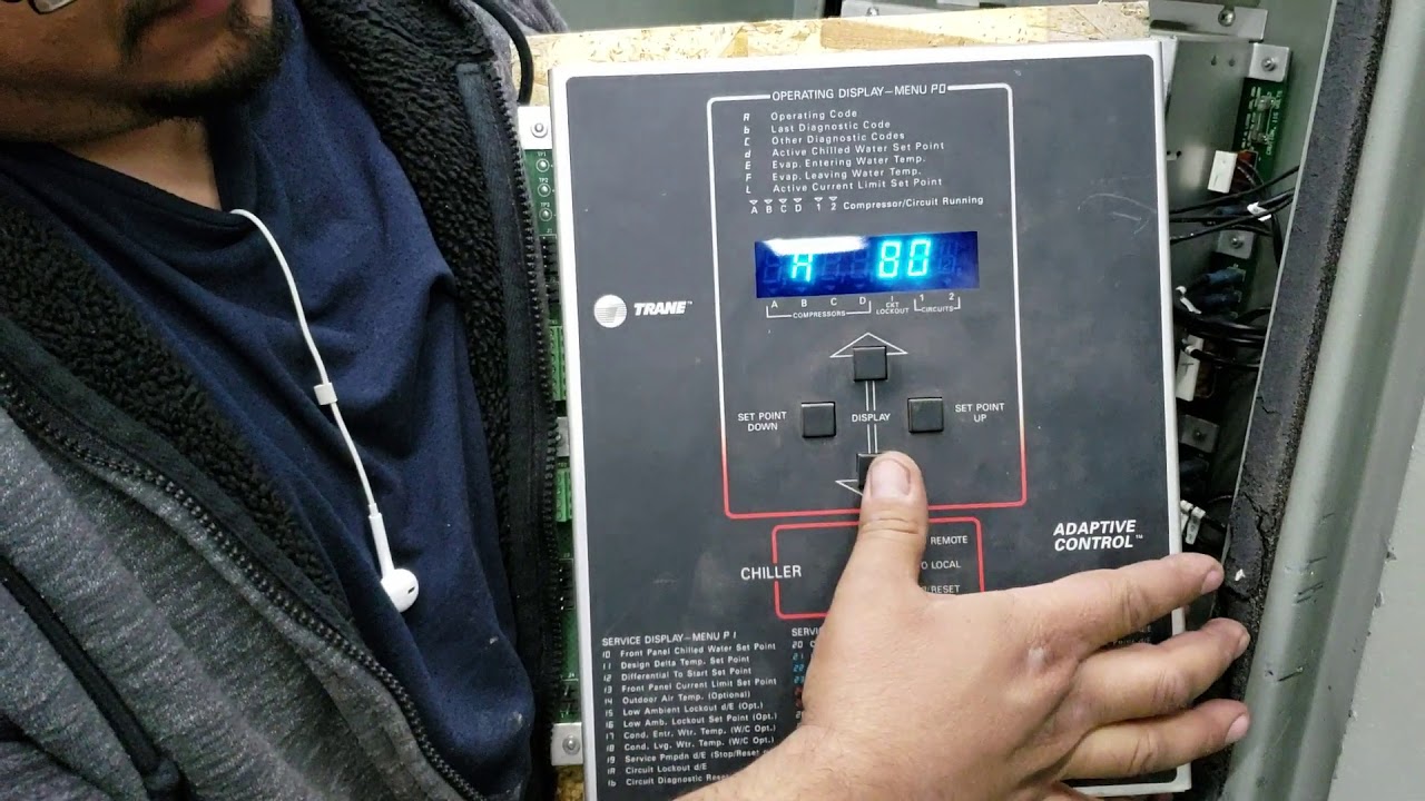Trane Industrial Chiller Control Panel