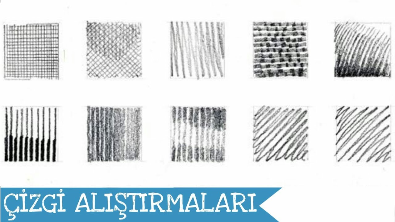 Çizim Ders 1 / Çizgi Alıştırmaları
