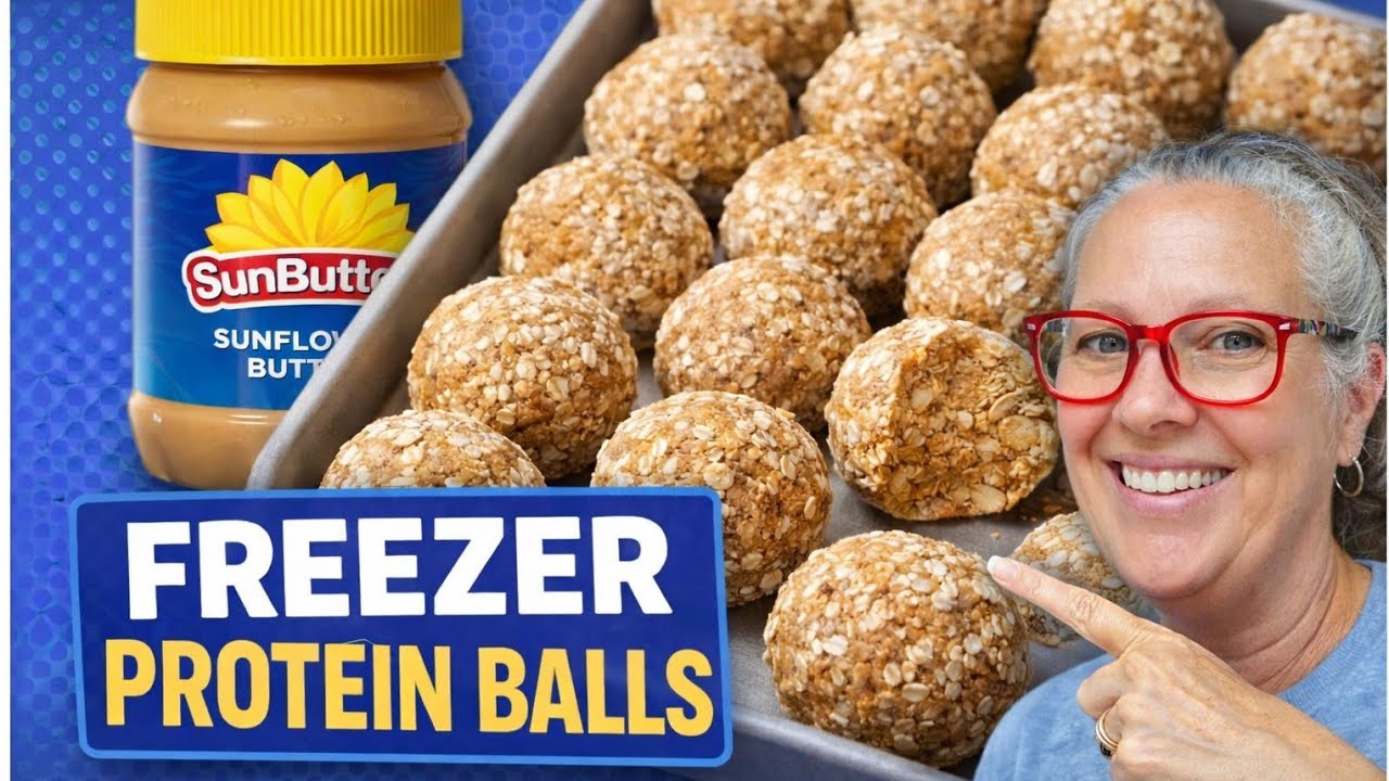  High Protein Energy Balls (No Peanut Butter!) Easy Healthy Freezer Snack