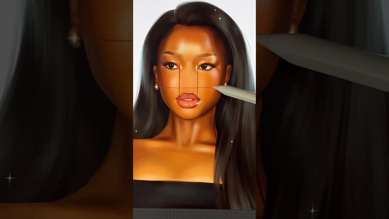 Fast nose tutorial ♡₊˚ 🦢・₊✧ #howtodraw #digitalart #procreatetutorial