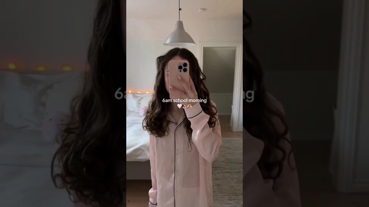 💕🔥 6:00 AM School Morning Routine!🕕⏰✨ | Real Life Before School Vibes #SchoolMorning #MorningRouti
