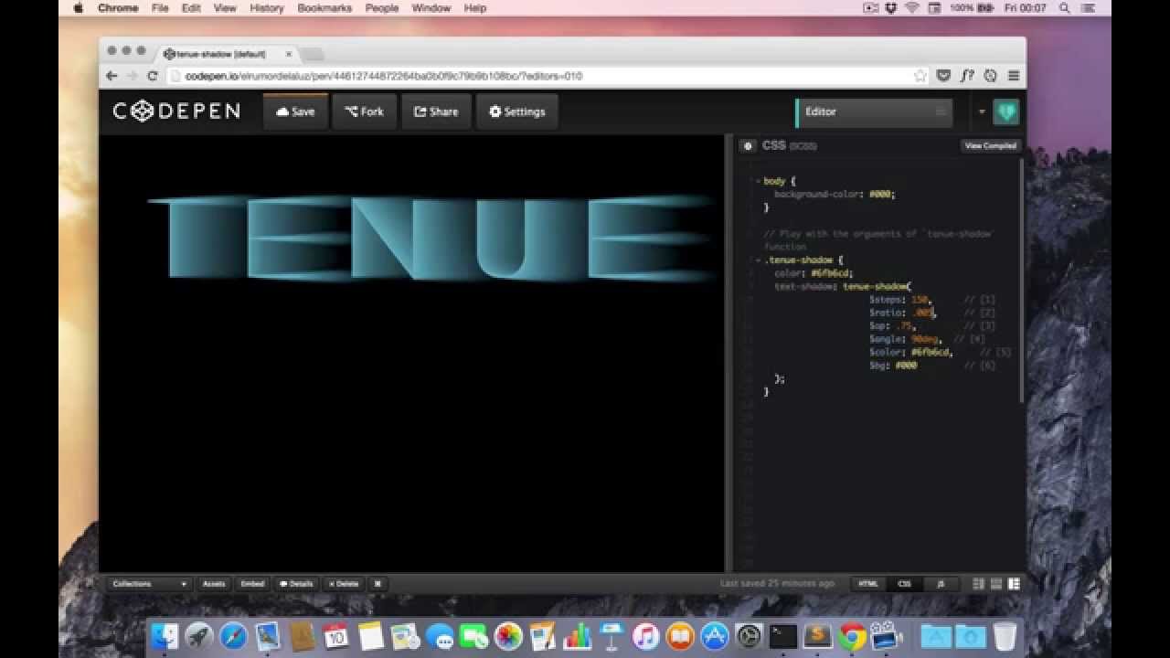CSS3 Text Effect Tenue - Tutorial