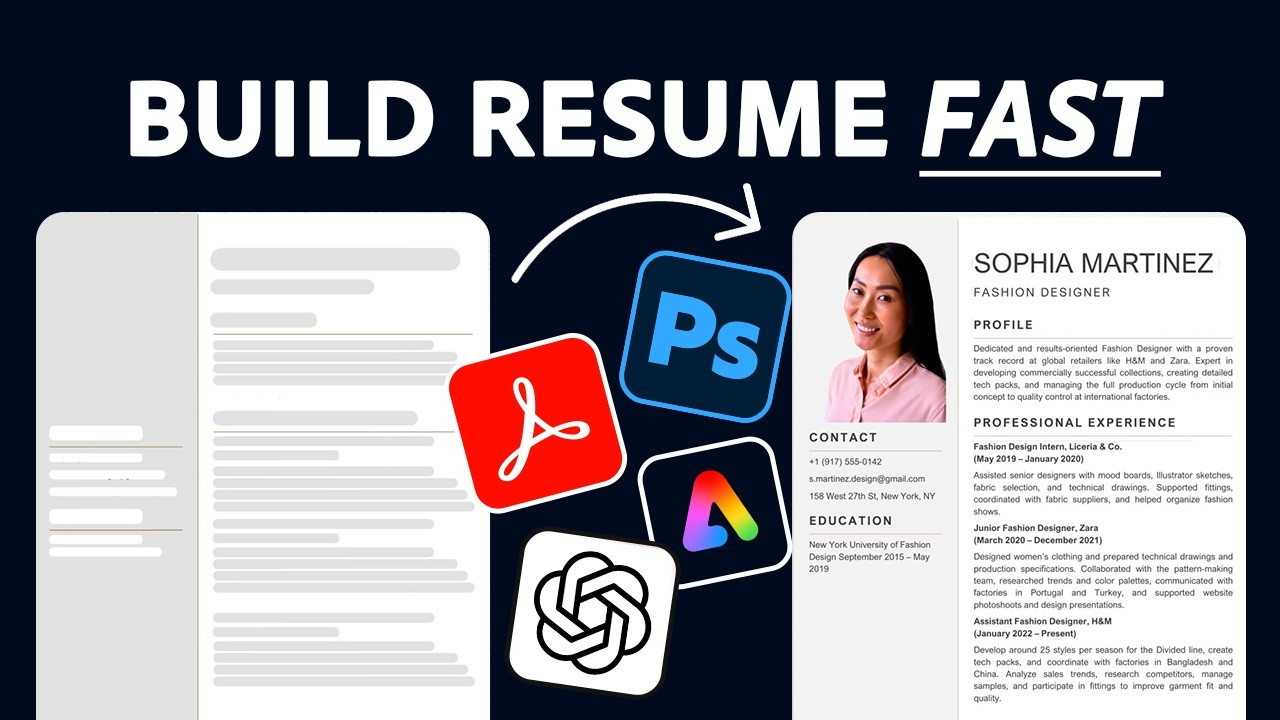 How to Make a Perfect Resume Using ChatGPT + Adobe Apps