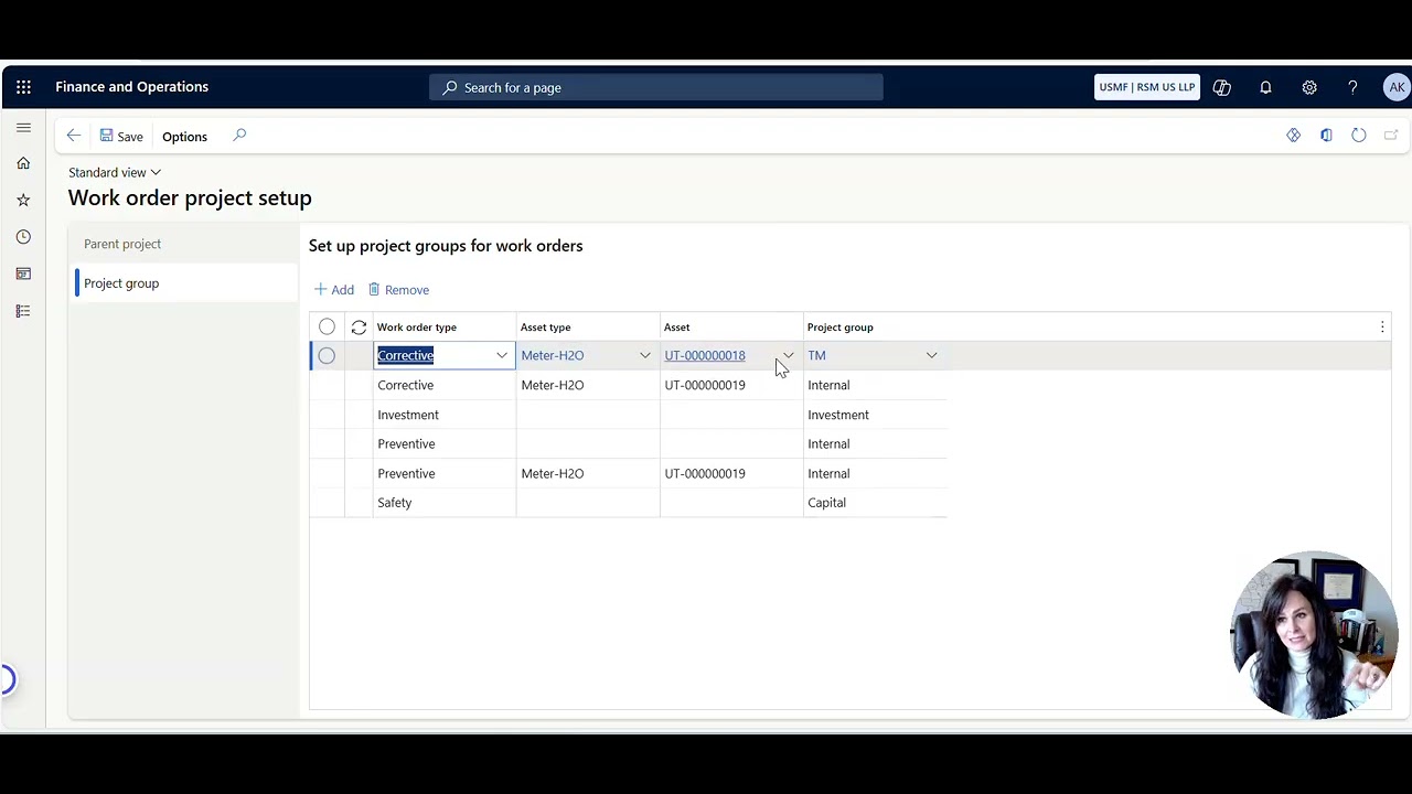Asset Management - How to create a Work Order that can be billed to a Customer