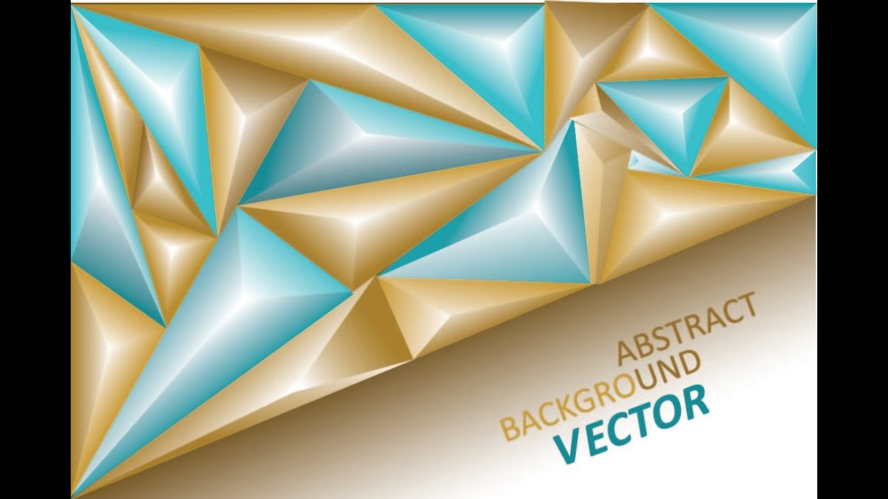 3d triangle geometry shapes background vector adobe illustrator