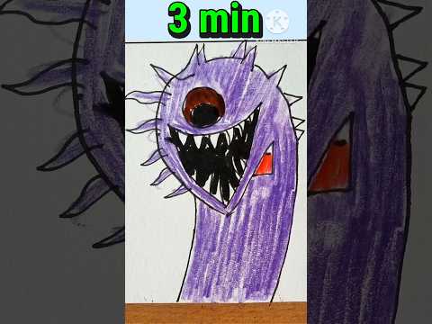 Drawing SPRUNKI - Durple (Phase 6) in 30 sec, 3 min, 30 min | Incredibox Sprunki game