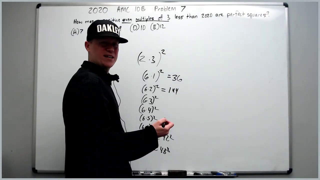 2020 AMC 10 B, Problems 6 thru 10: Rapid Fire