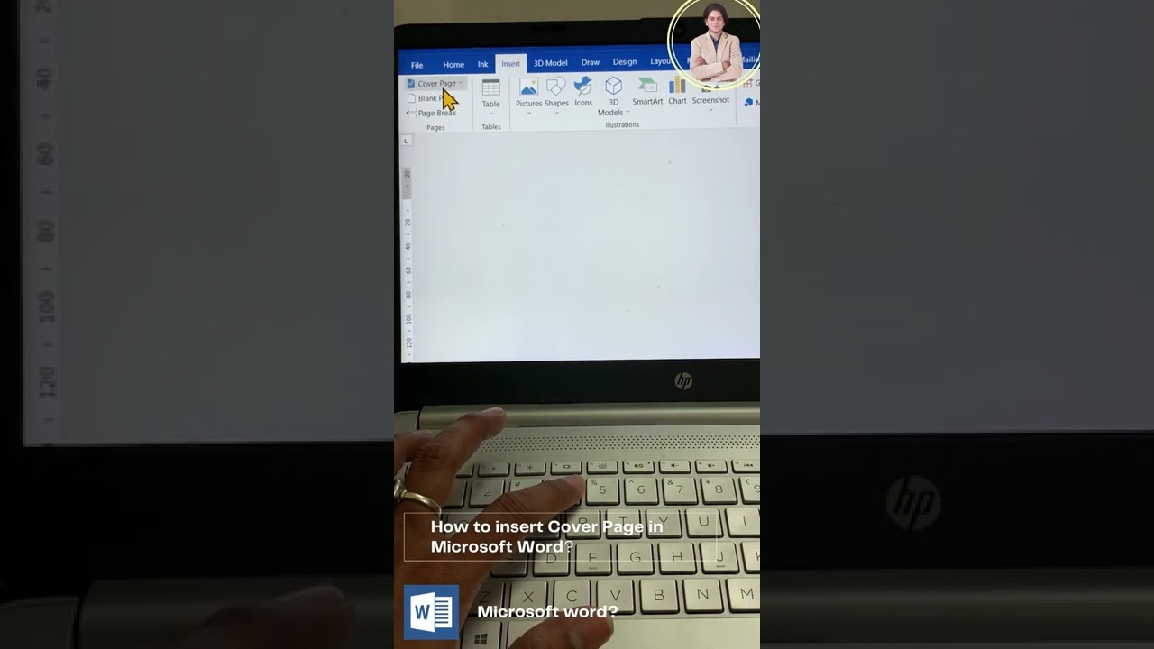 How to insert Cover Page in Microsoft Word? #shortsvideo