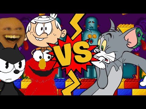 M.U.G.E.N. Battles | Felix The Cat/Elmo/Annoying Orange/Lincoln Loud Vs Tom Cat