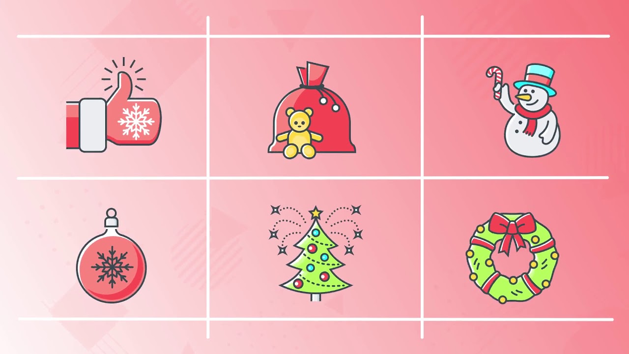 Mary Christmas - 30 Animated Icons After Effects Template