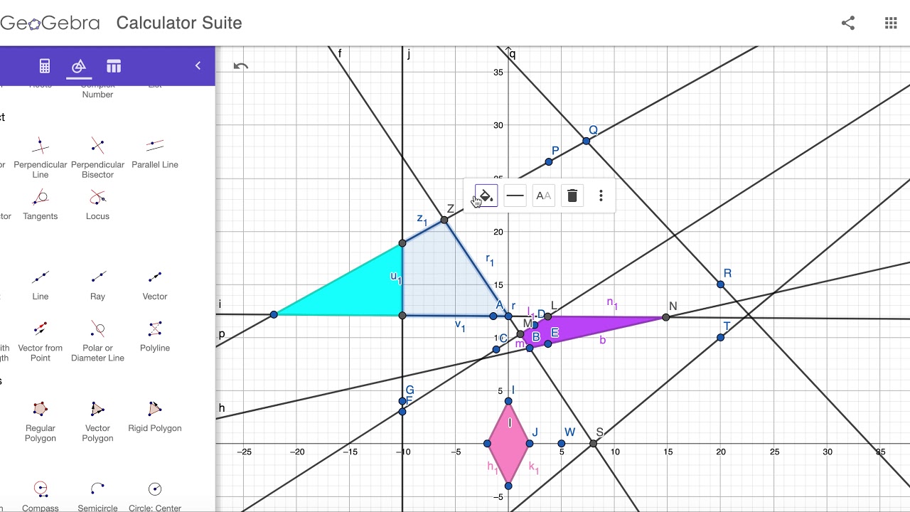 How to Color your graph using GeoGebra