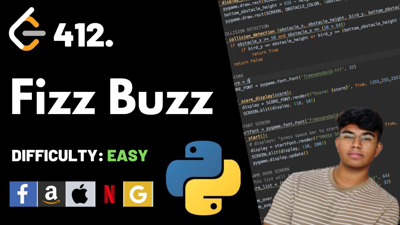 Fizz Buzz | Leet code 412 | Theory explained + Python code