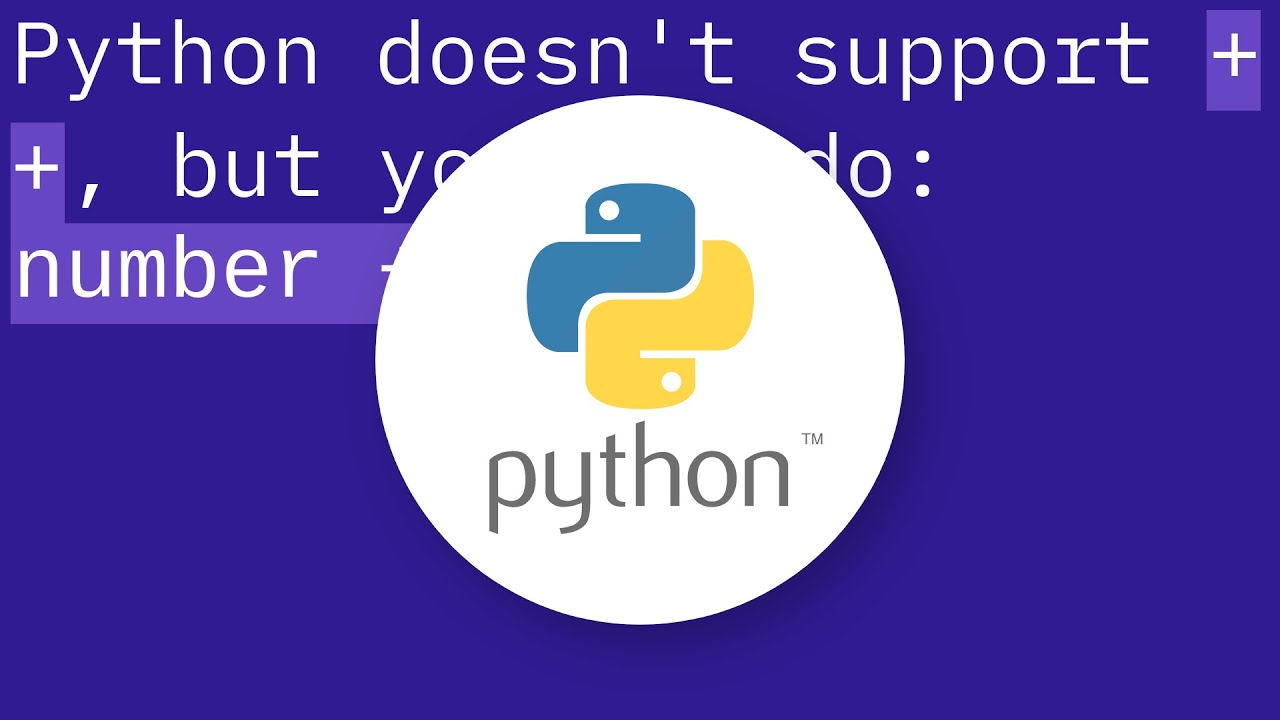 Python integer incrementing with ++