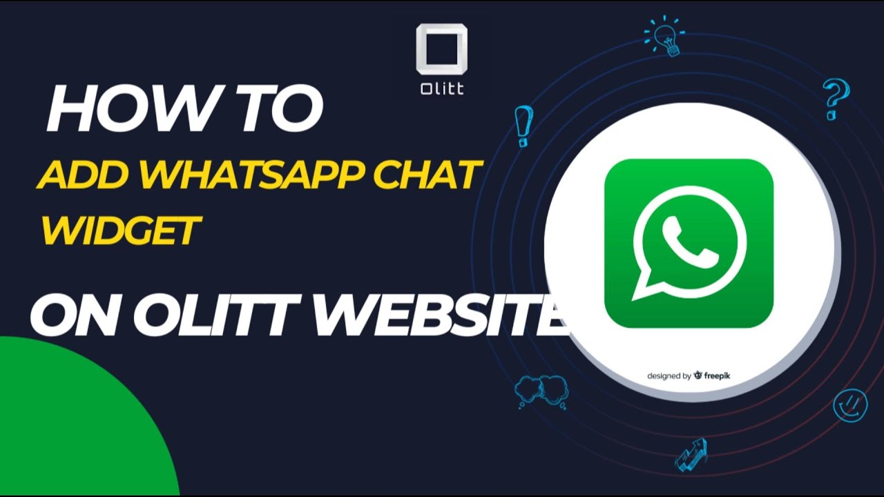 How to Add WHATSAPP Chat Widget On Olitt Website