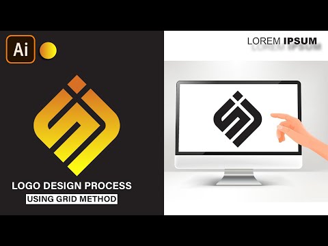 Modern (SJ) Letter Logo Design In Adobe Illustrator |GRID Method Logo Design || With Zakki Graphics|