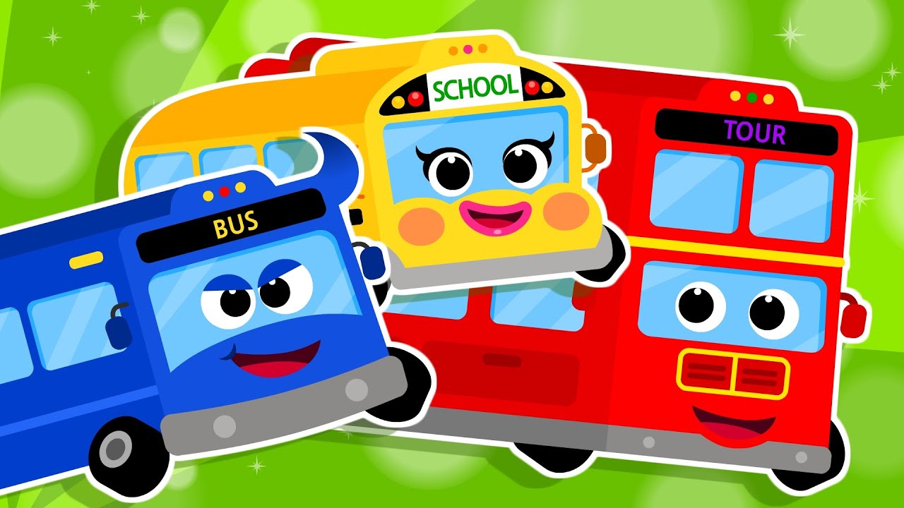Vroom Vroom Bus 2 | Car Song | Vehicle Song  Nursery Rhymes & Kids Songs