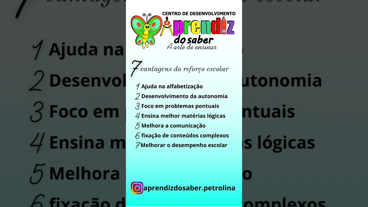 7 Vantagens do Reforço Escolar