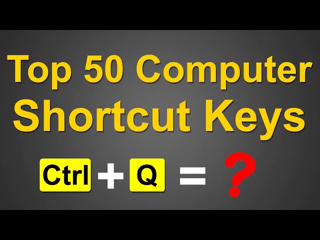 20 essential Windows Laptop keyboard shortcuts