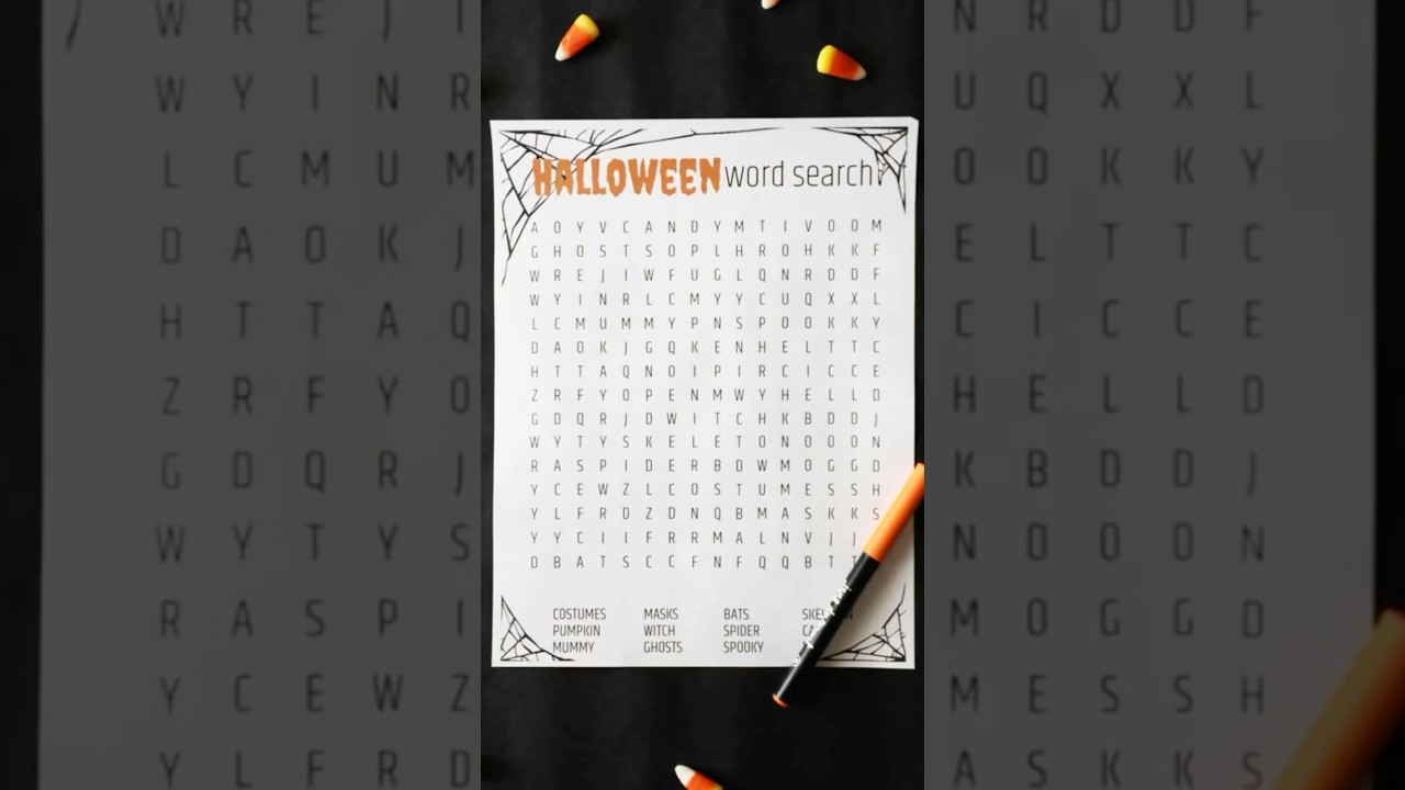 🕸️HALLOWEEN WORD SEARCH🕸️