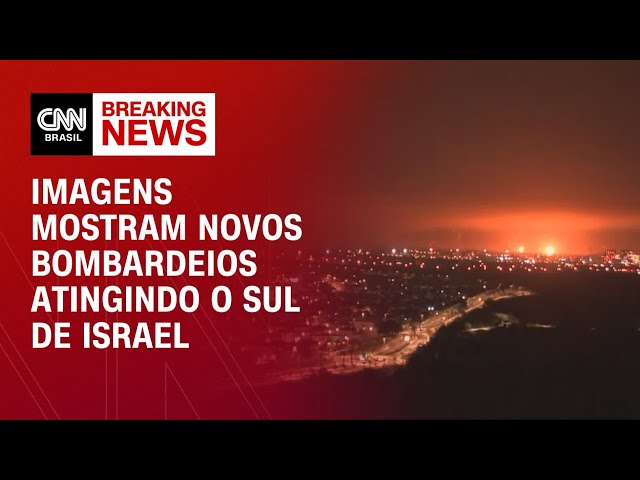 Imagens mostram novos bombardeios atingindo o sul de Israel | CNN Brasil