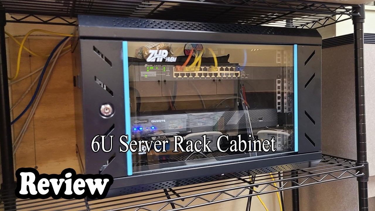ZHPHMBM 6U Server Rack Cabinet Review | It’s secure, well-built, looks really sleek once installed!