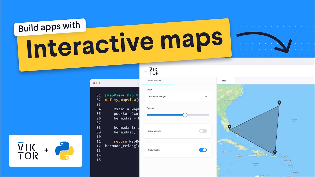 How to Build Interactive Map Apps in Python – VIKTOR tutorial