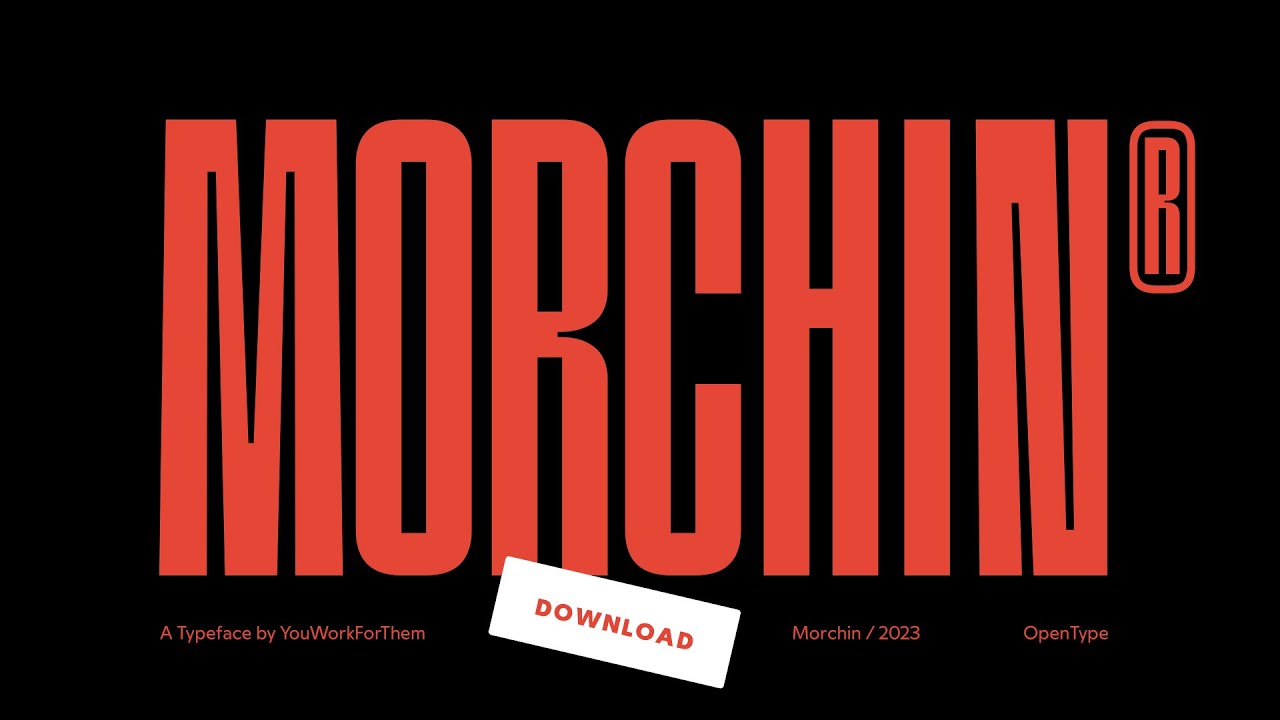 A Bold Display Font Built for Thumbnails and Headlines - Morchin