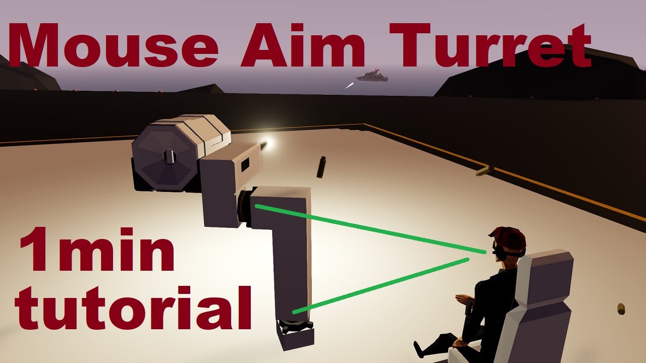 [Stormworks] Tutorial: Basic of mouse aimed turret