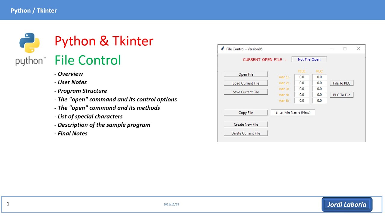 How to use Python and Tkinter for file management
