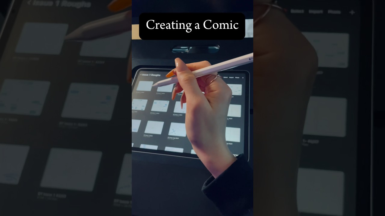 Making a dark fantasy time travel comic⏳✨🖤 #artist #digitalart #comicart #indiecomics #manga