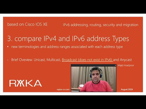 3. compare IPv4 and IPv6 address Types
