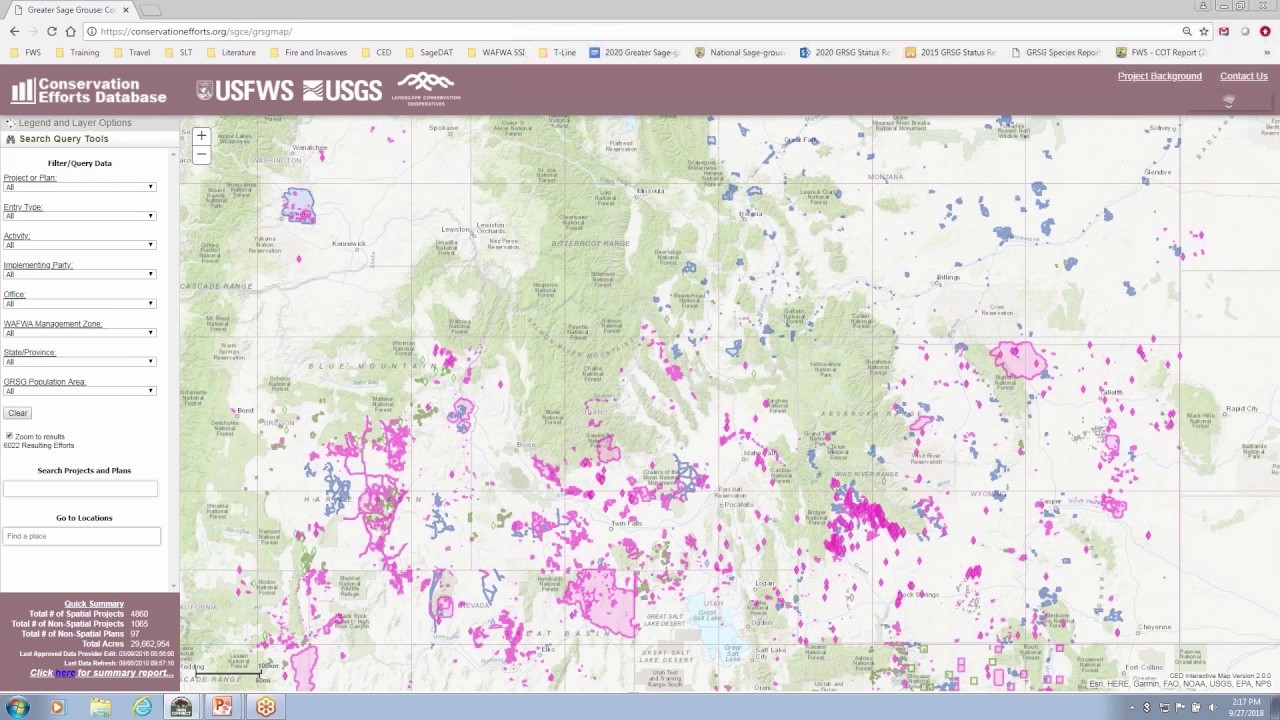 Conservation Efforts Database Tutorial: Registration
