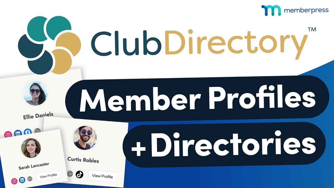 ClubDirectory™: How to Create Member Profiles and Directories in MemberPress