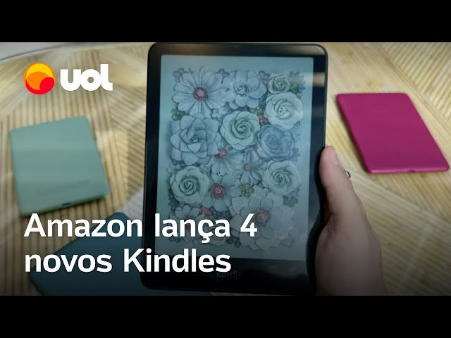 Rosa, verde e com tela colorida: Amazon lança 4 novos Kindles; preços