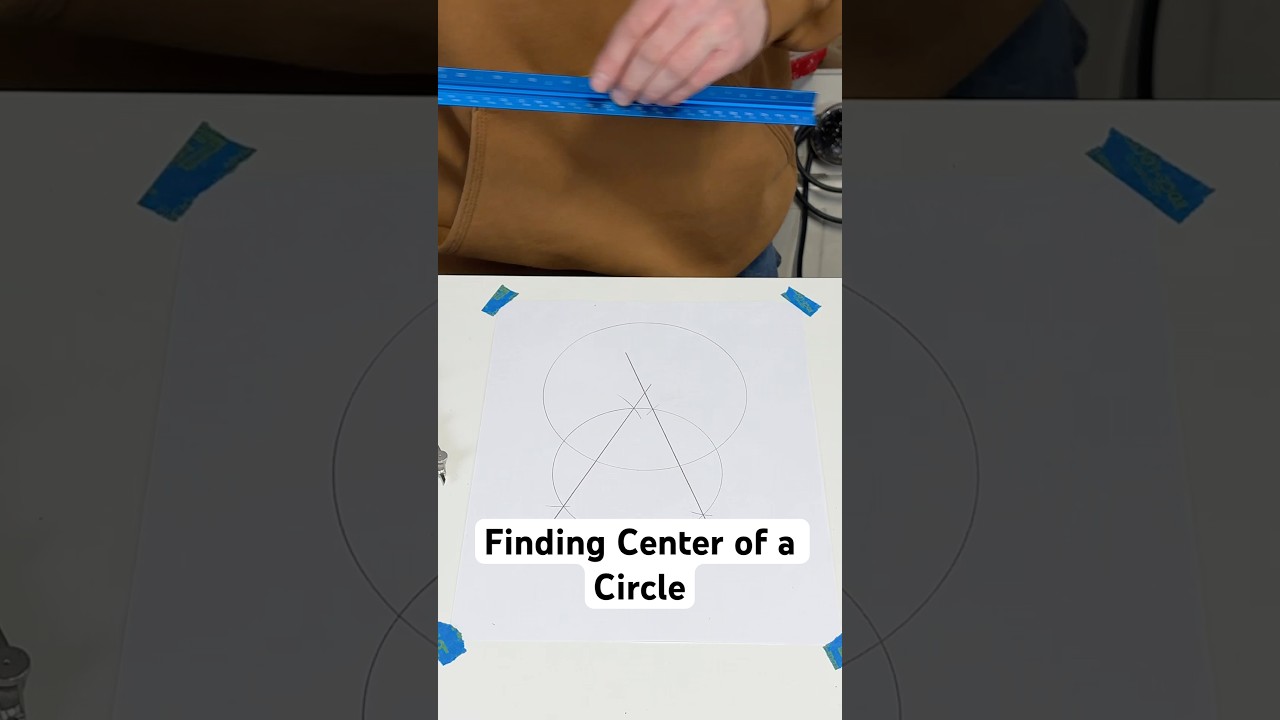 Find the Center of Any Circle (No Measuring Needed)