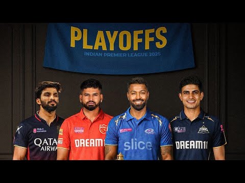 IPL 2025 Playoff Preview | PK vs RCB Qualifier 1 🔥 GT vs MI Eliminator 💥 Teams, Fixtures & Chances