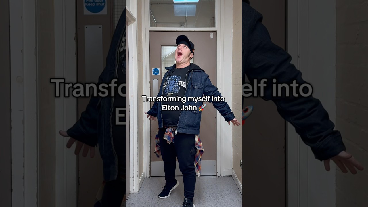 The Elton John transformation! 🌟