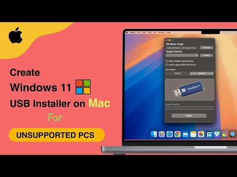 How to Create windows 11 Bootable USB drive on mac for unsupported PC - 2025