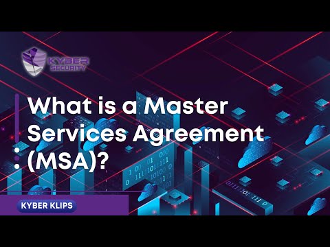 What is a Master Services Agreement (MSA)?