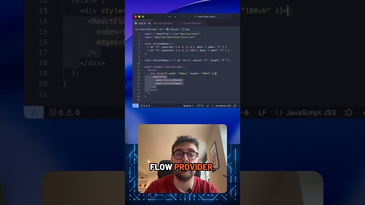 React flow tutorial #programming #frontend #react