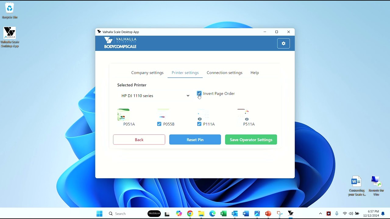 Scale App Initial Setup