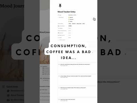 Moods can be tricky | Mental Health with Notion #notion #notiontemplates #notiontips