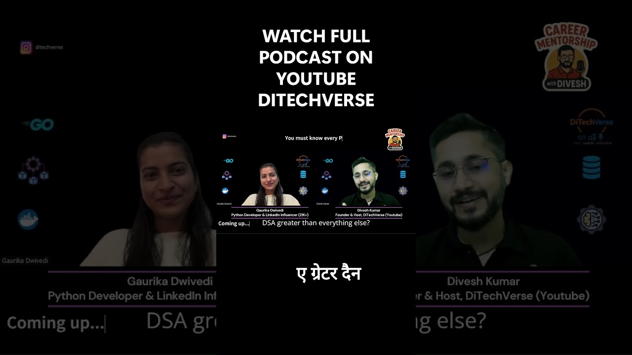 STOP Making These Python Mistakes | Gaurika’s Journey to 21K+ LinkedIn | Hindi Subtitle DiTechVerse