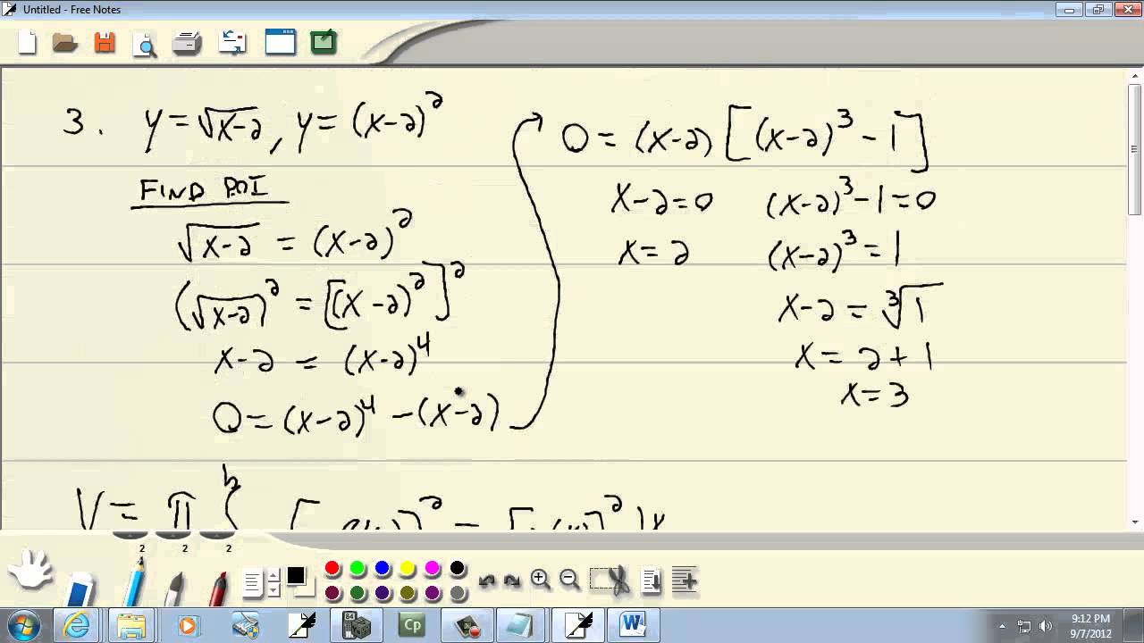 Calculus II - Chapter 7 Test Review - Problem 3