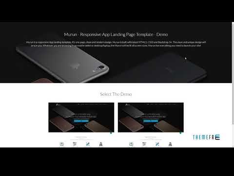 Murun - Responsive App Landing Page Template | Free Template