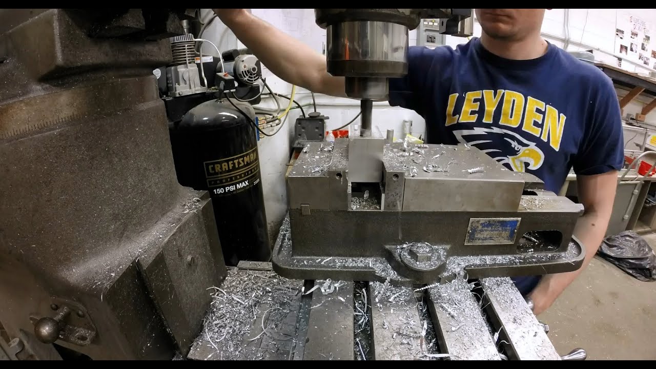 Bridgeport Manual Milling Time Lapse