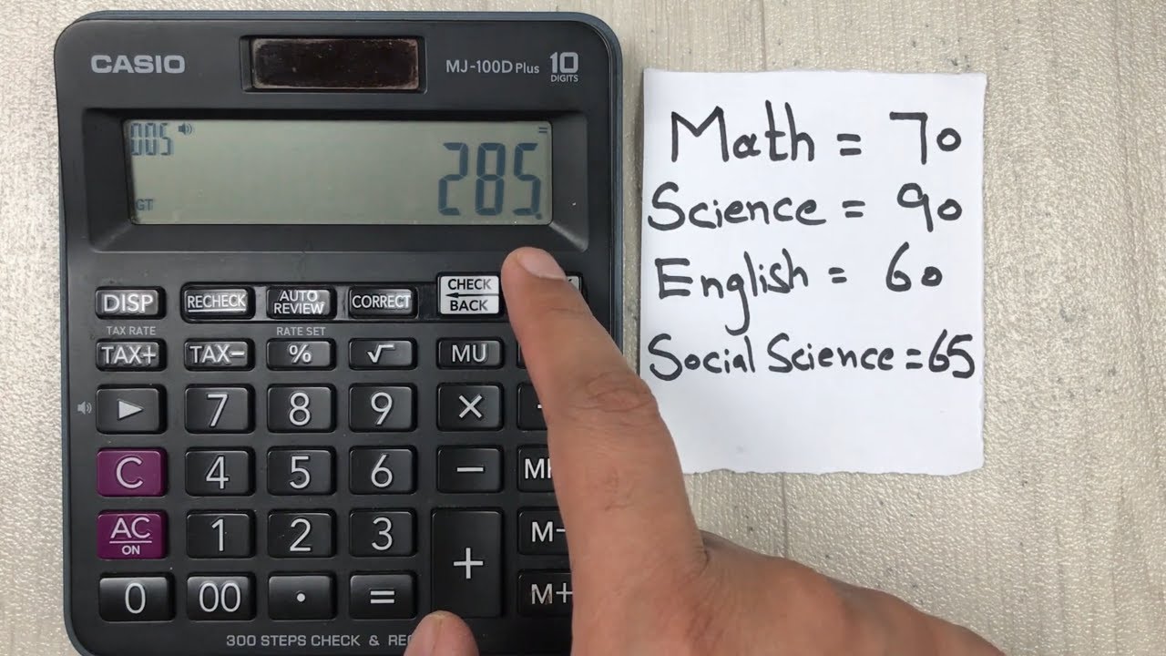 How to Calculate Class Average Marks on Calculator - Easy Trick