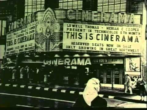 Fred Waller's Vitarama from 1939 World's Fair becomes Cinerama.